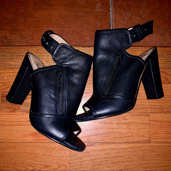 Splendid | Shoes | Anthropologie Splendid Leather Chunky Heels Sandal ...